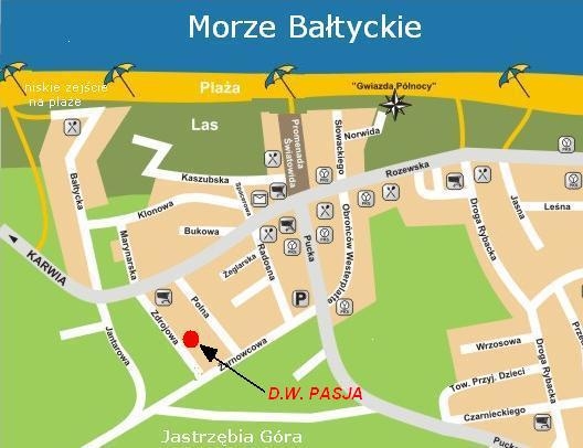 KONTAKT - Pasja - Pensjonat, Pokoje - Jastrzębia Góra, Władysławowo, Karwia